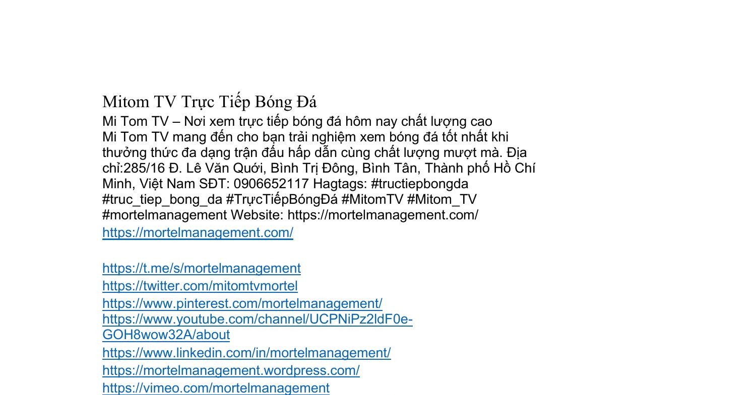 Mitom TV Trực Tiếp Bóng Đá.docx | DocDroid