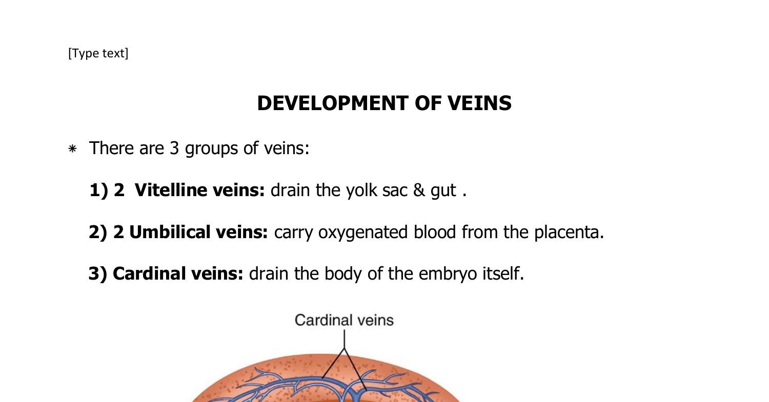 DEVELOPMENT OF VEINS 2020.doc | DocDroid
