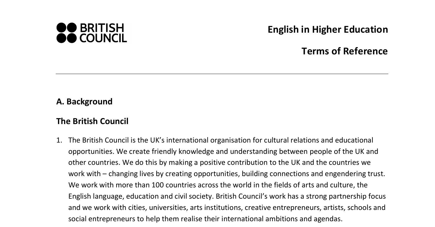 English in HE_ToR_Writers.pdf | DocDroid