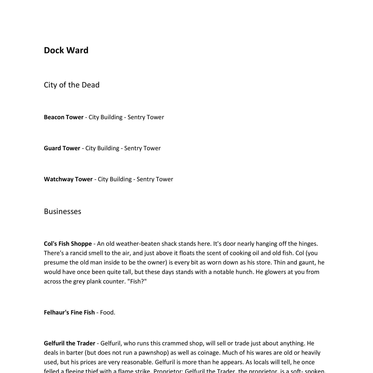 Location Guide - Dock Ward.pdf | DocDroid