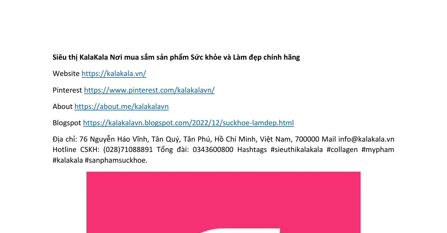 Sieu thi KalaKala Noi mua sam thuc pham lam dep giam can.pdf | DocDroid
