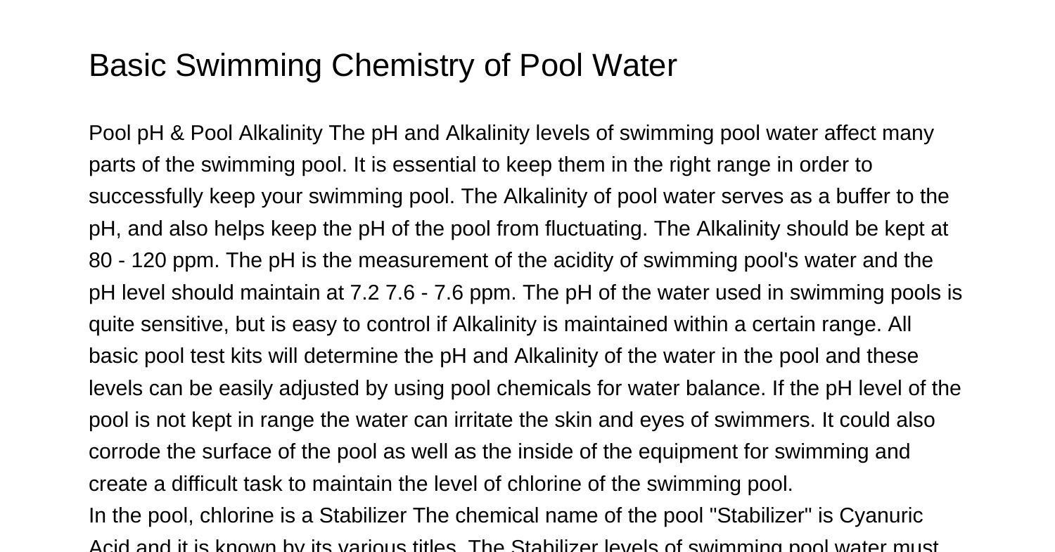Basic Swimming Chemistry of Pool Watersiqiy.pdf.pdf | DocDroid