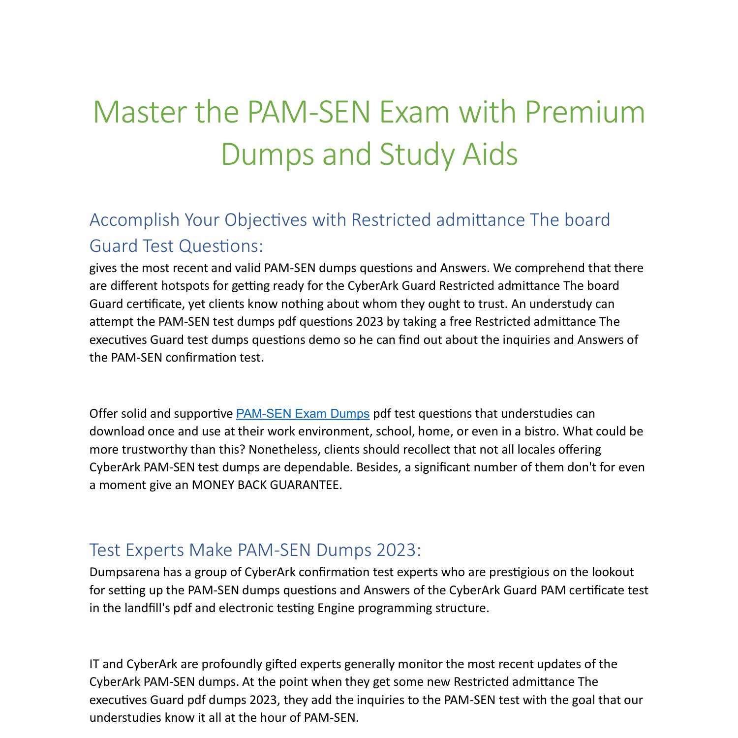 PAM-SEN Exam Dumps.pdf | DocDroid