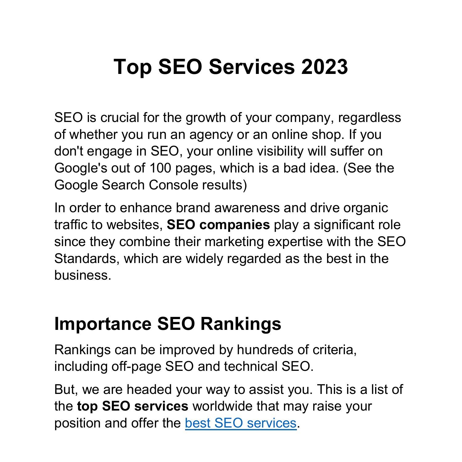Top SEO Services 2023.pdf | DocDroid