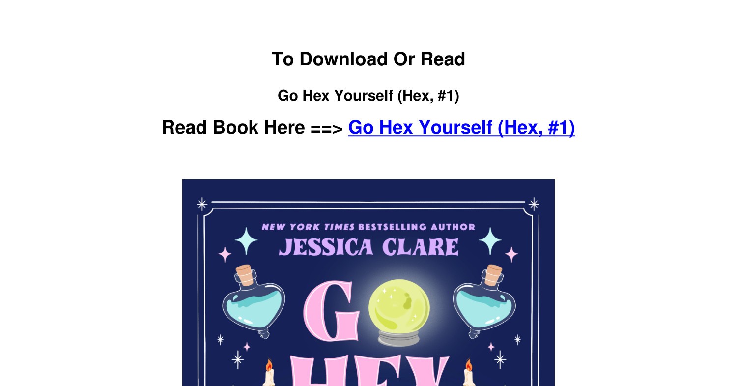 Pdf download Go Hex Yourself Hex 1 by Jessica Clare.pdf | DocDroid