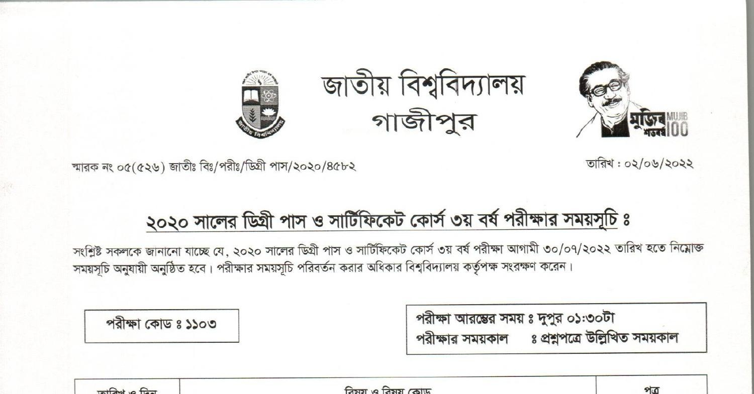 degree 3rd year routine.pdf | DocDroid