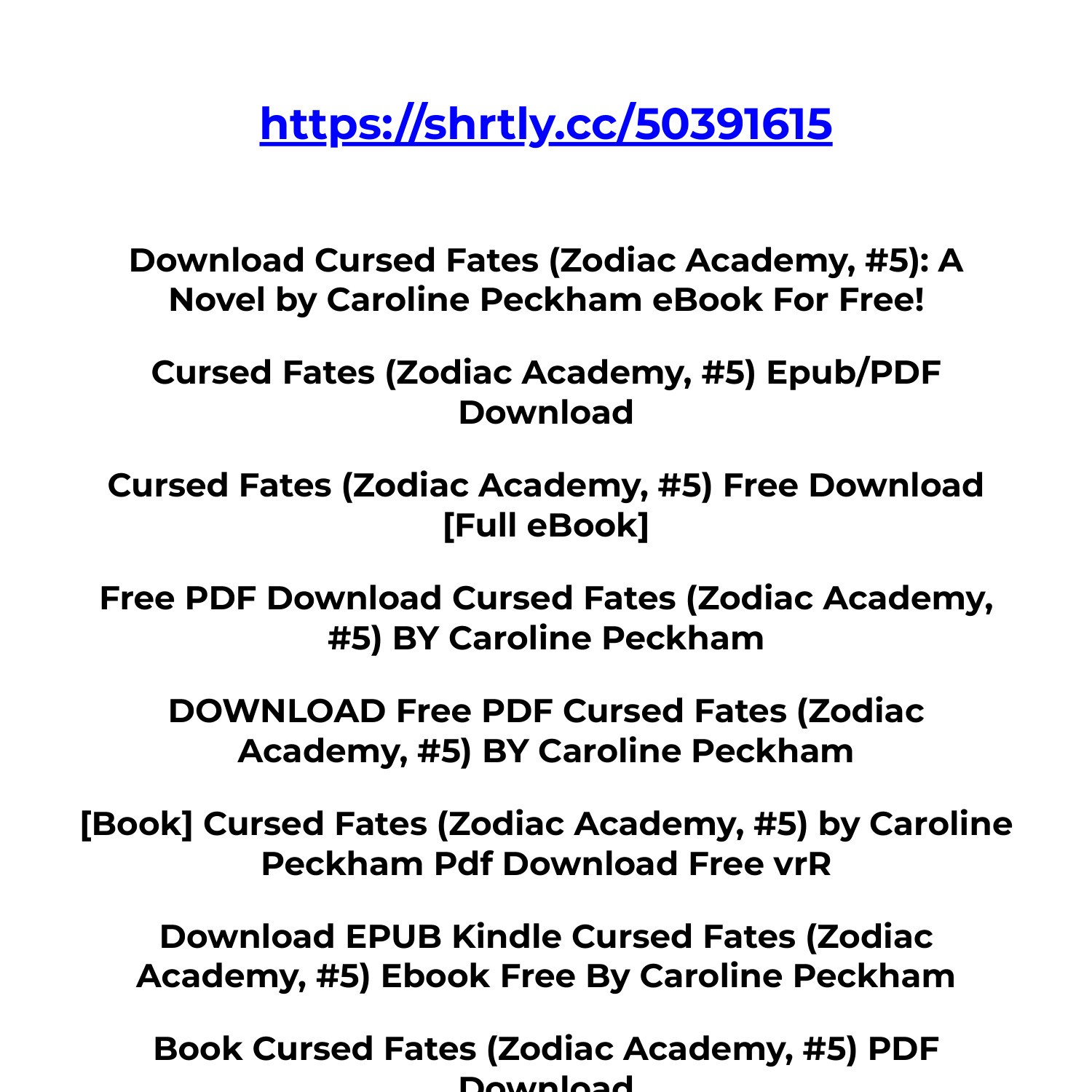 Download PDF Cursed Fates (Zodiac Academy, #5) Ebook Free By Caroline ...