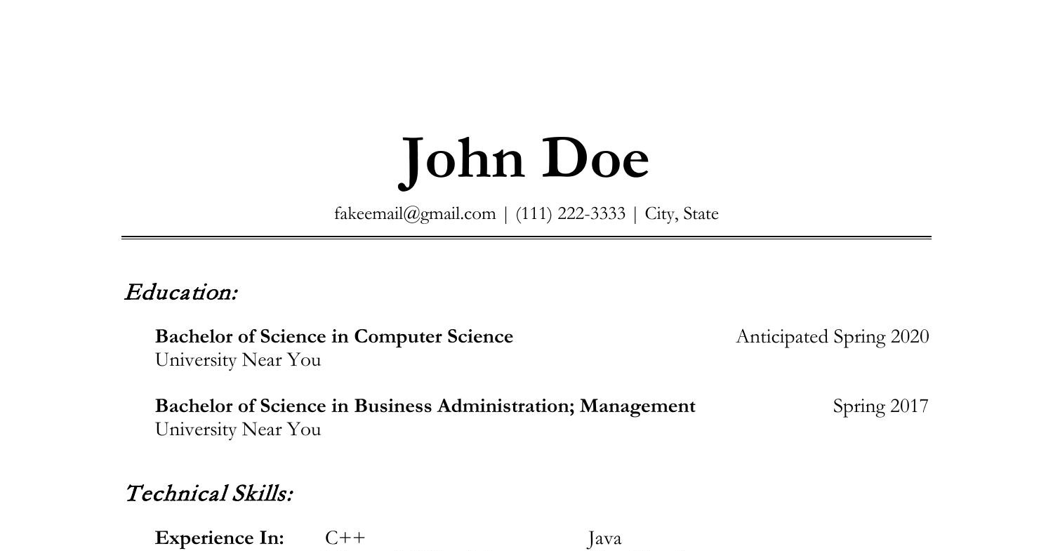 John Doe Resume.pdf | DocDroid