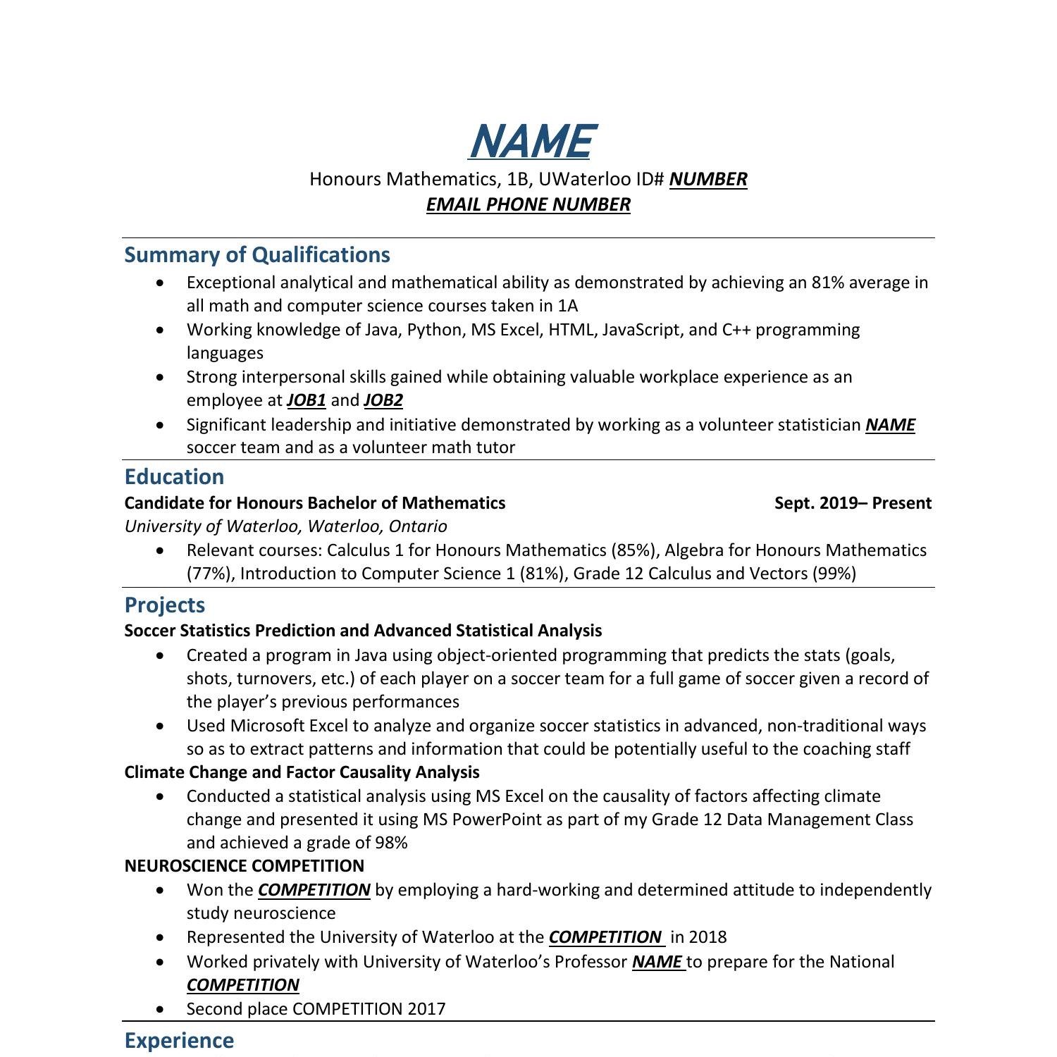 Nameless Resume.docx | DocDroid