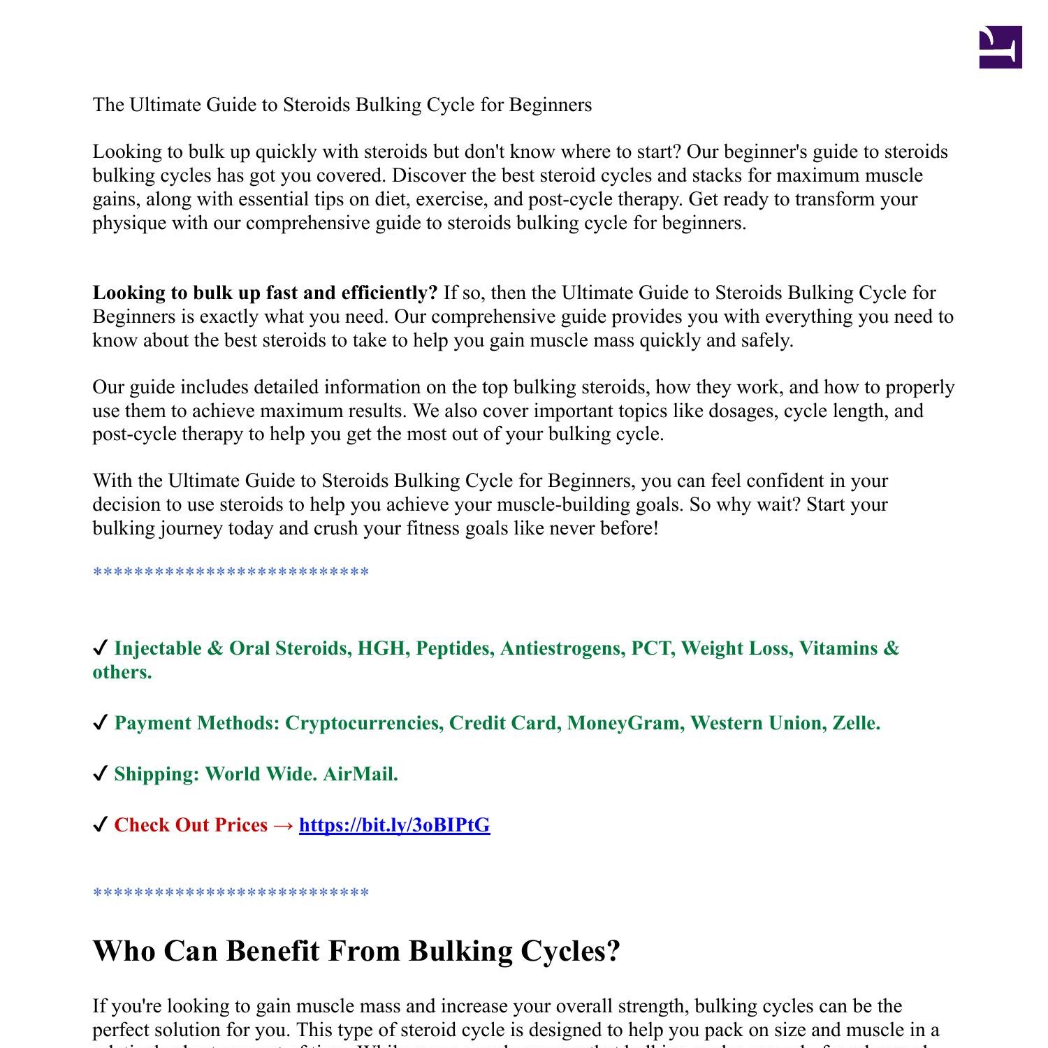 Steroids Bulking Cycle Beginner.pdf | DocDroid