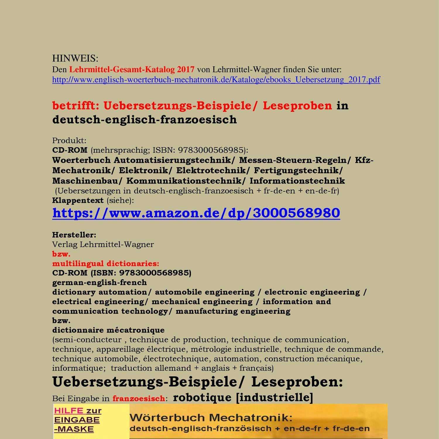 traduction allemand-anglais-francais Dictionnaire technique ...