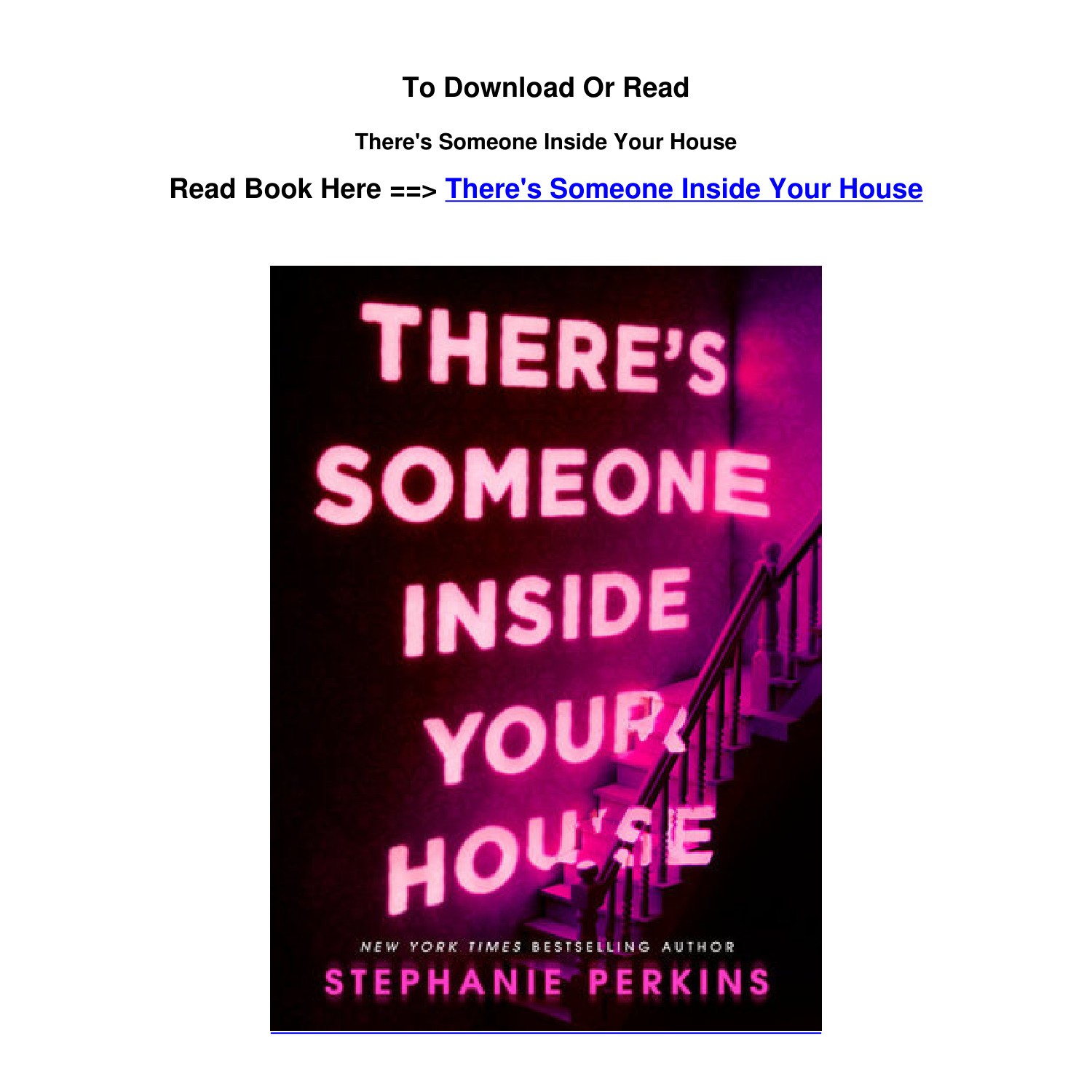 ePub Download There s Someone Inside Your House by Stephanie Perkins ...