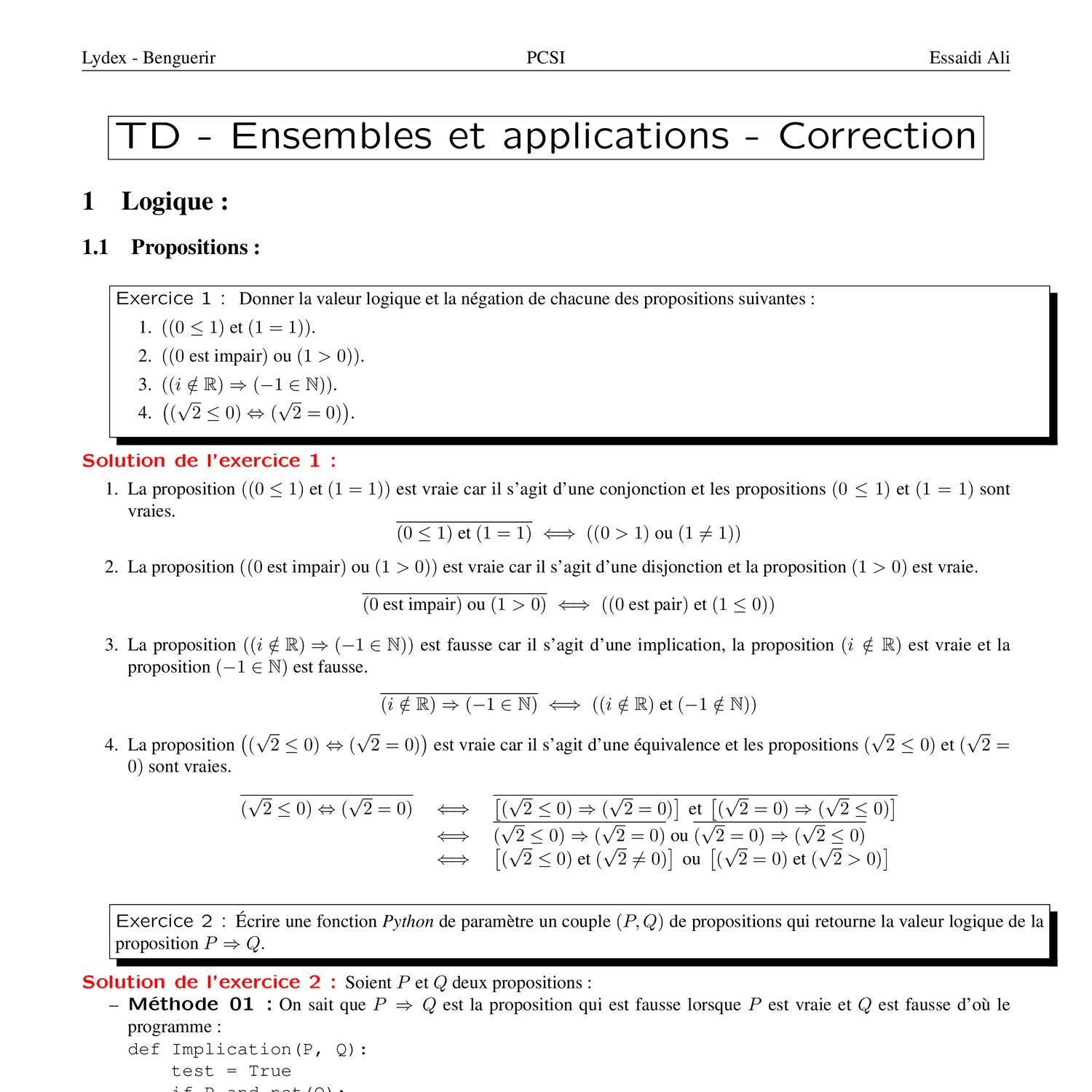 TD - Ensembles et applications - Correction.pdf | DocDroid
