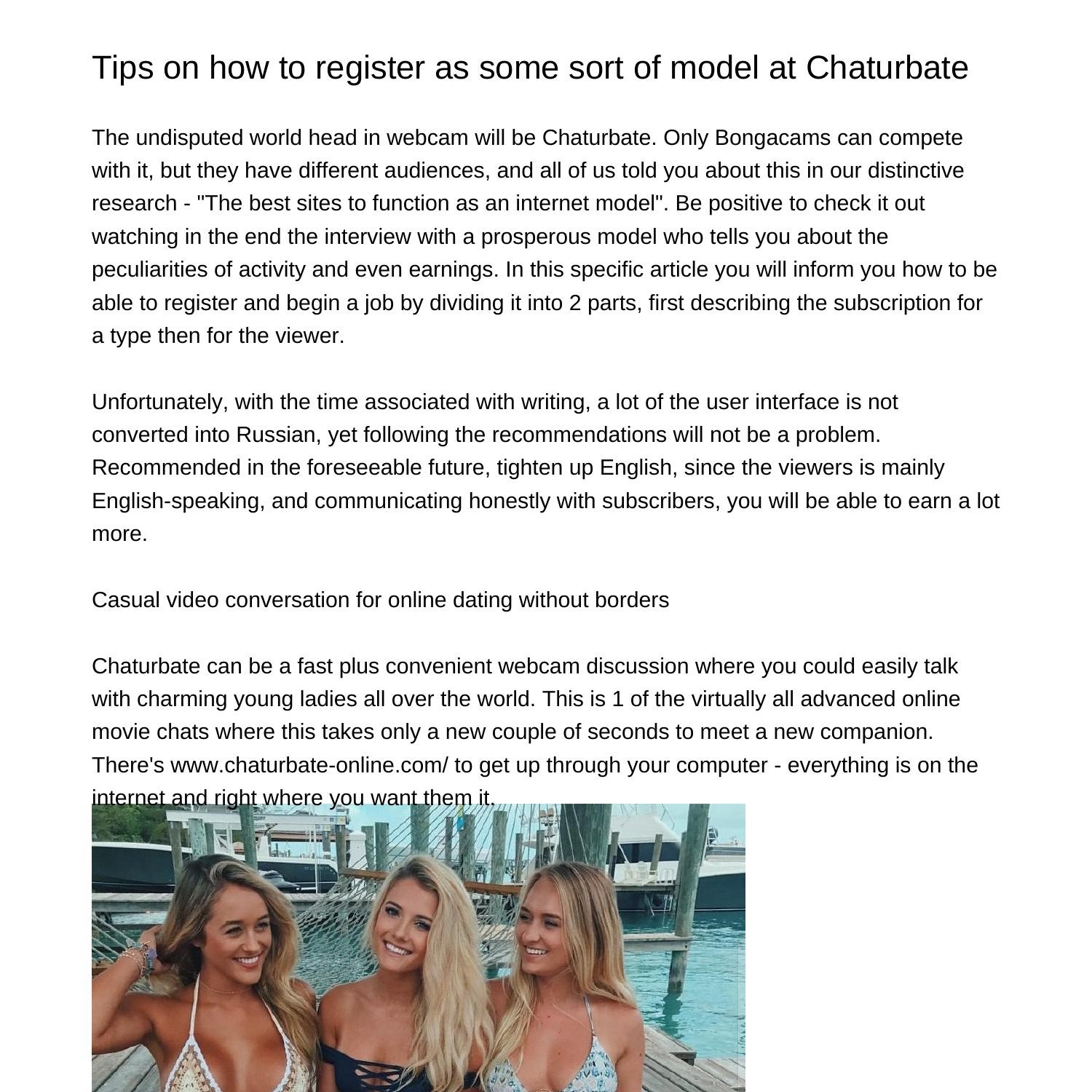 The way to register as some sort of model at Chaturbateukfgu.pdf.pdf | DocDroid