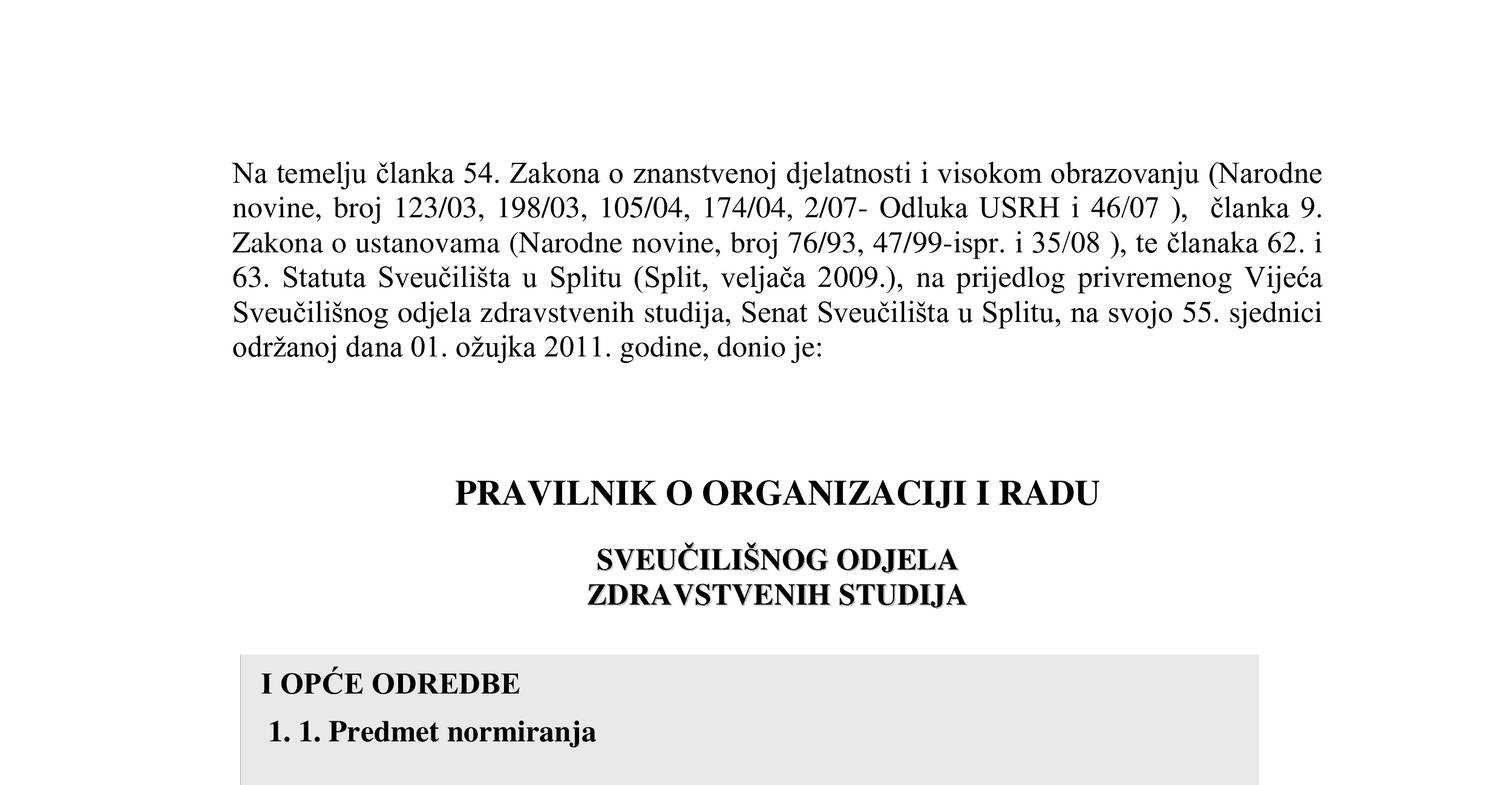 Pravilnik o organizaciji i radu OZS.pdf | DocDroid