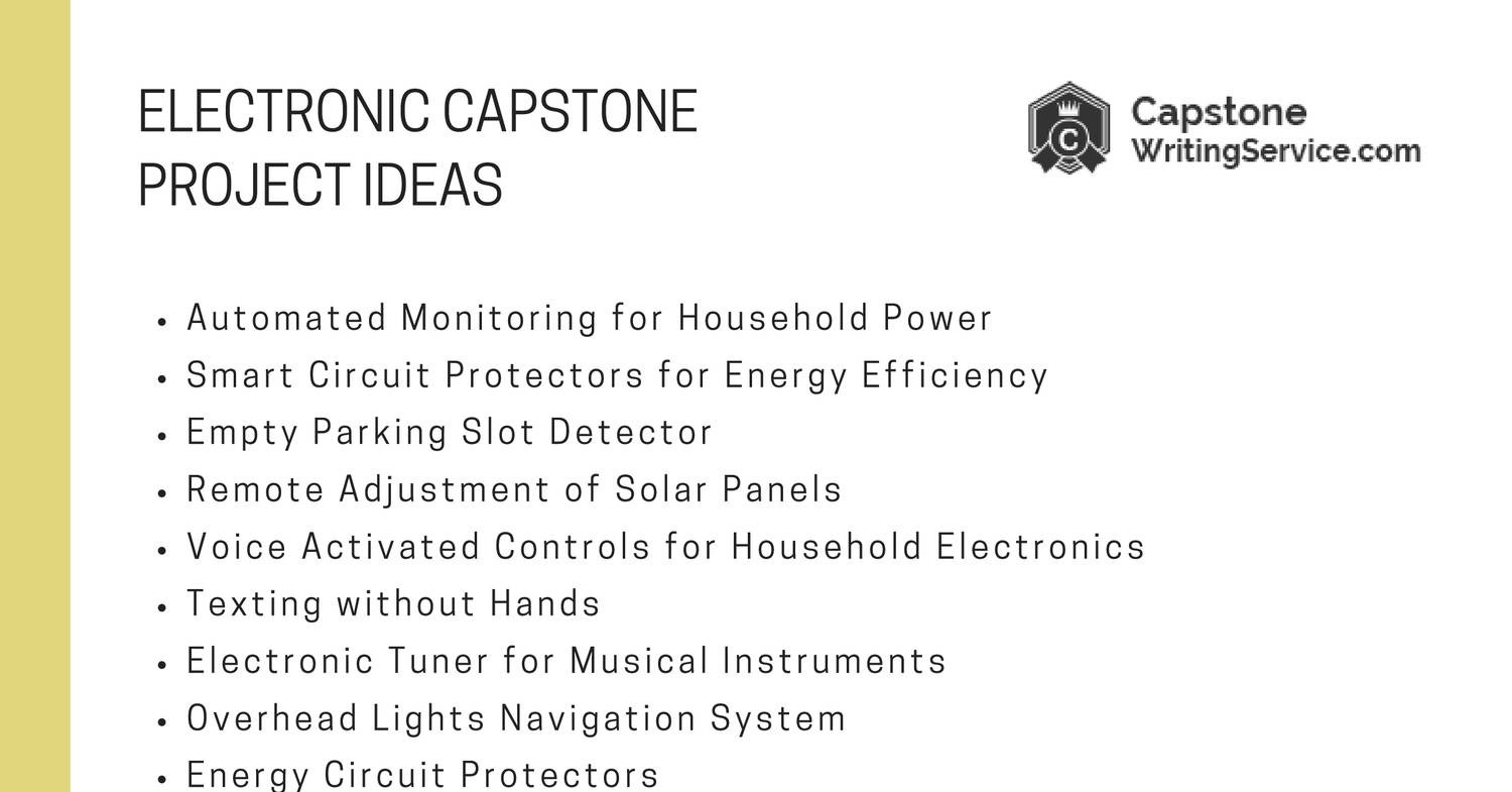 Electronic Capstone Project Ideas.pdf | DocDroid