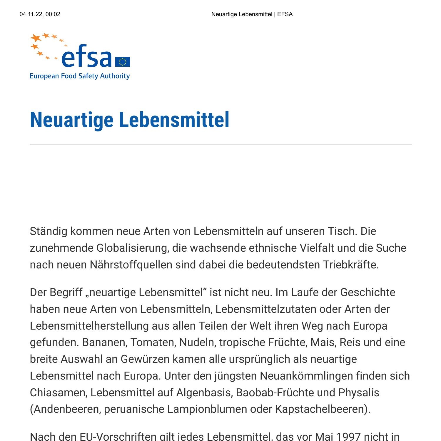 Neuartige Lebensmittel _ EFSA.pdf | DocDroid