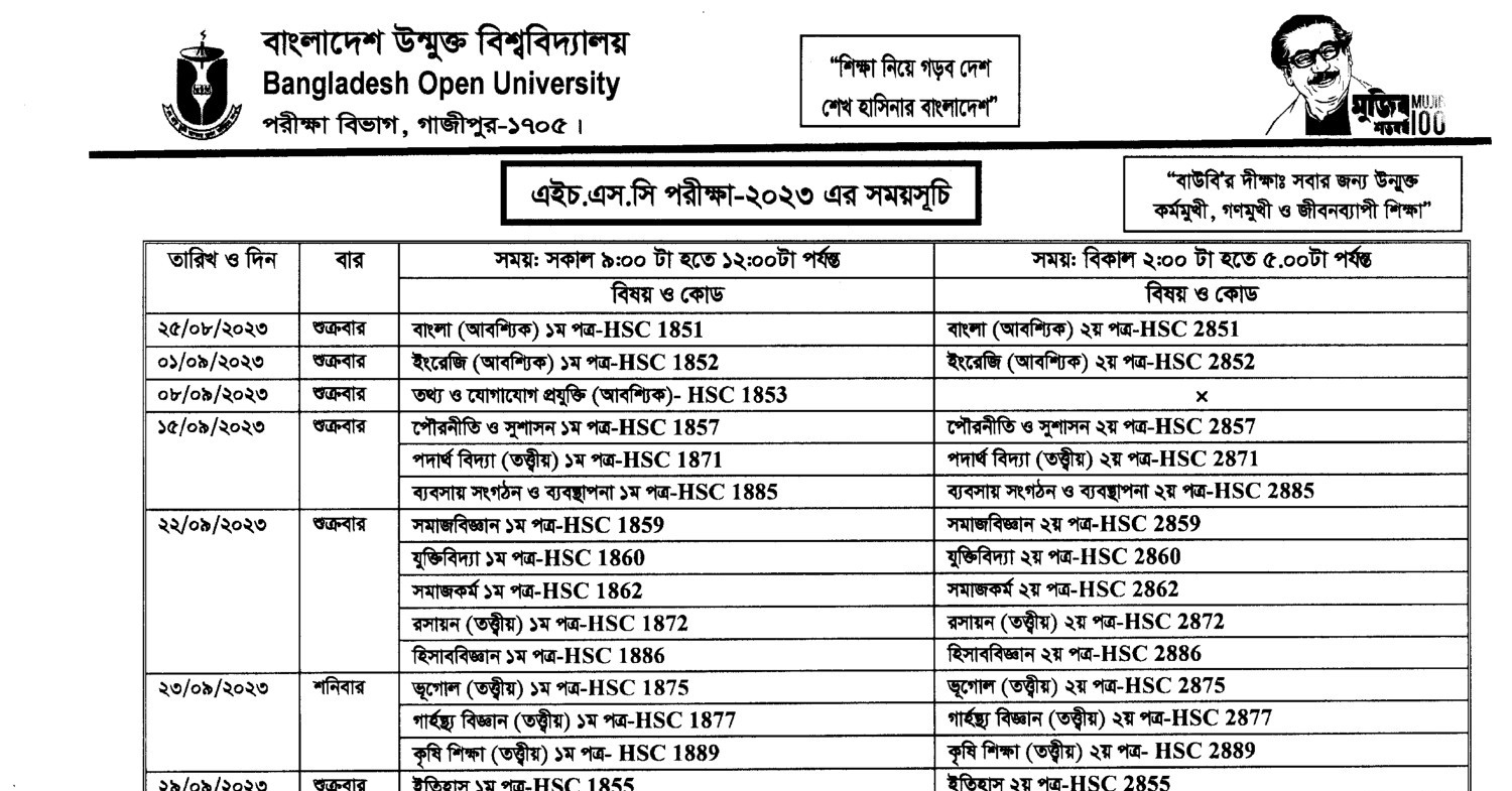 BOU HSC Exam Routine.pdf | DocDroid