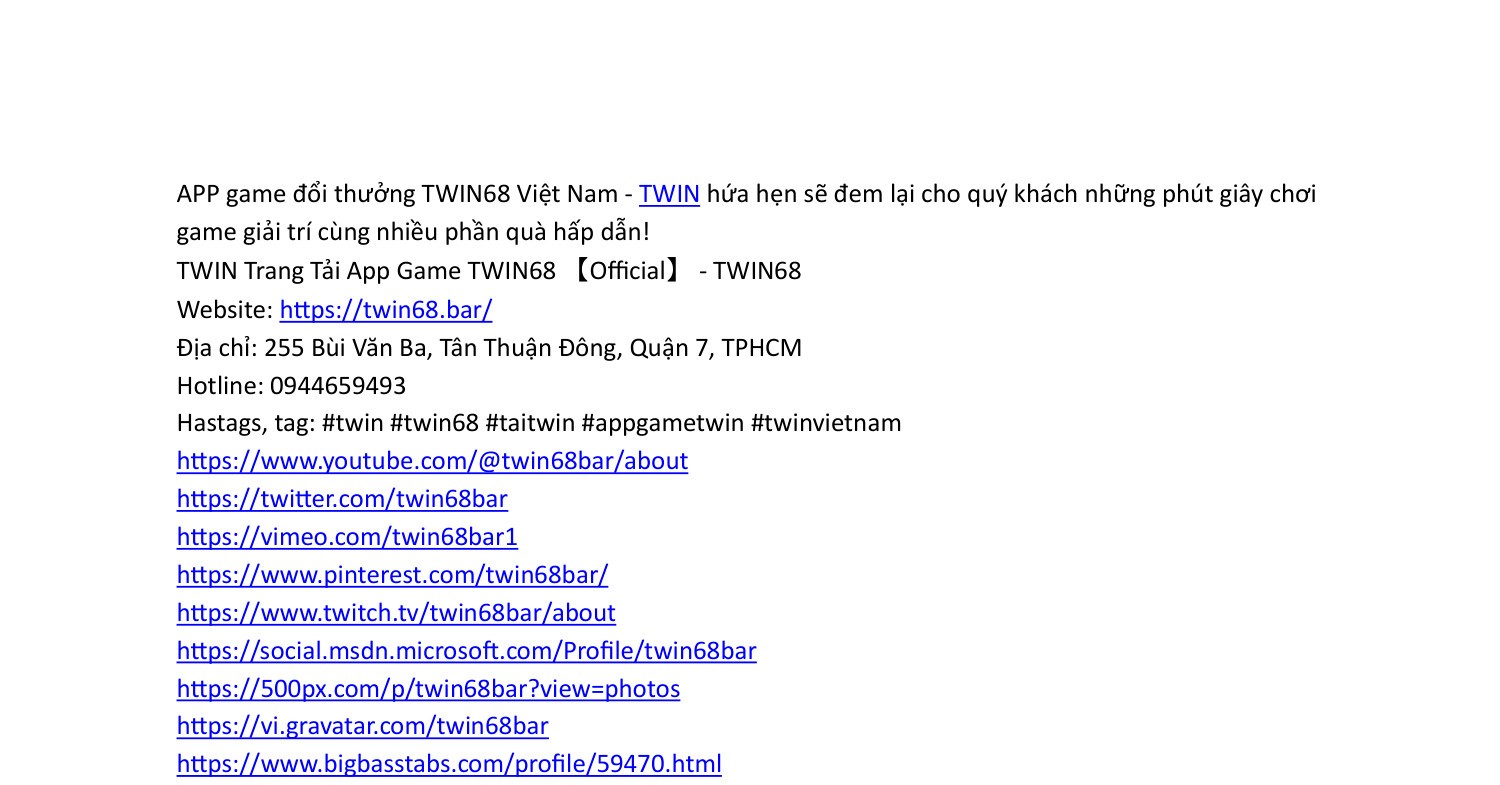 APP game đổi thưởng TWIN68 Việt Nam.docx | DocDroid