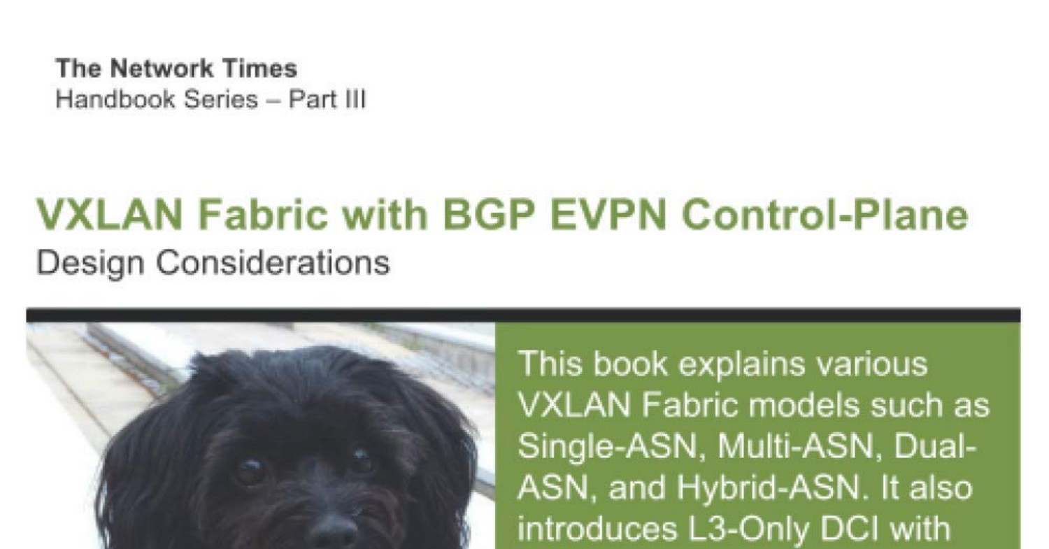 BOOK VXLAN Fabric with BGP EVPN Control Plane Design Considerations.pdf | DocDroid