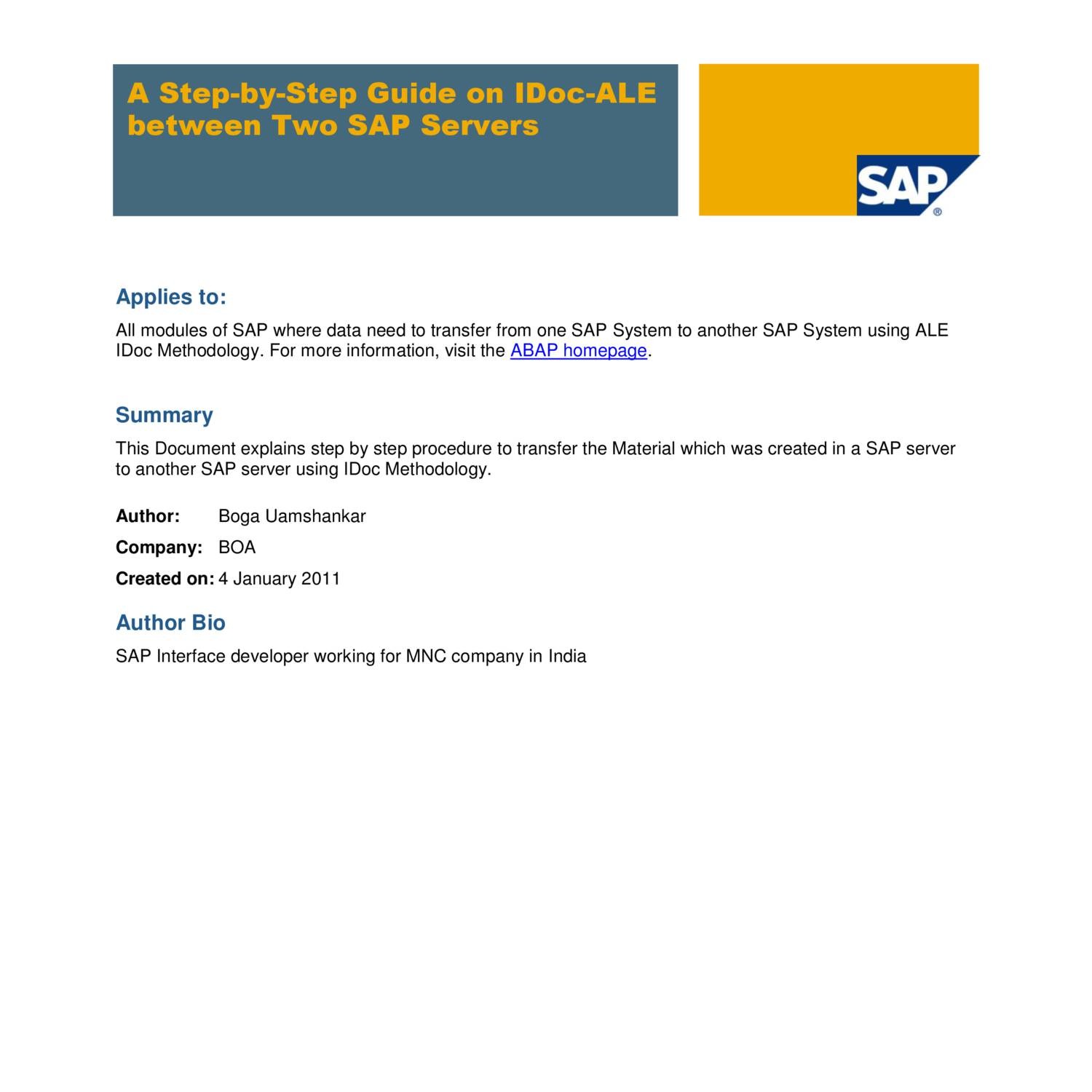 IDOC-ALE Setup Guide.pdf | DocDroid