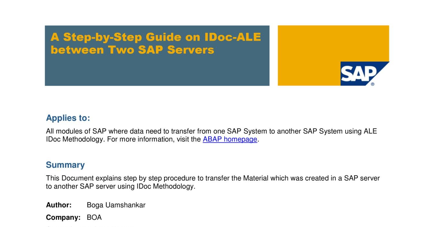 IDOC-ALE Setup Guide.pdf | DocDroid