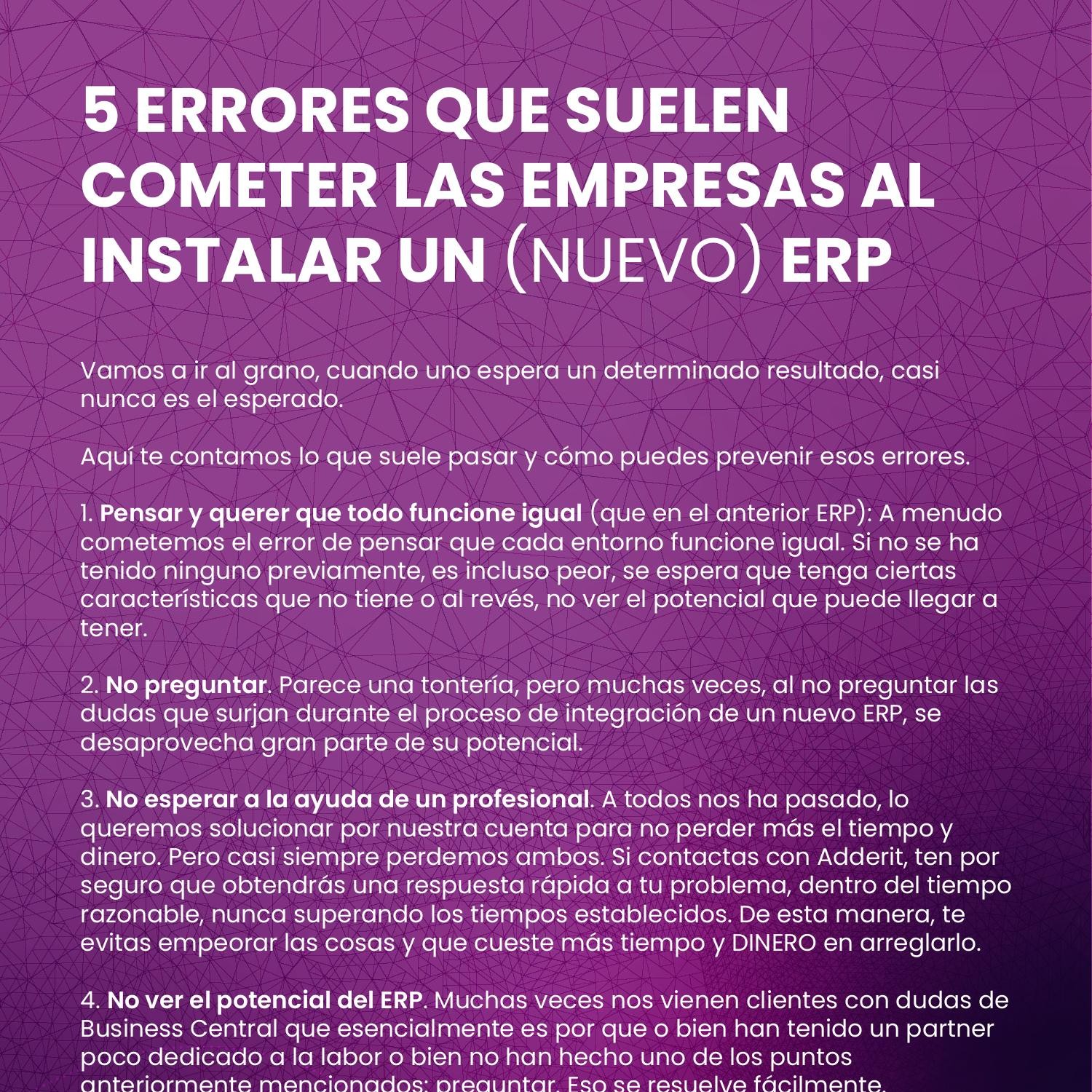 5 errores que se cometen al instalar un ERP.pdf | DocDroid