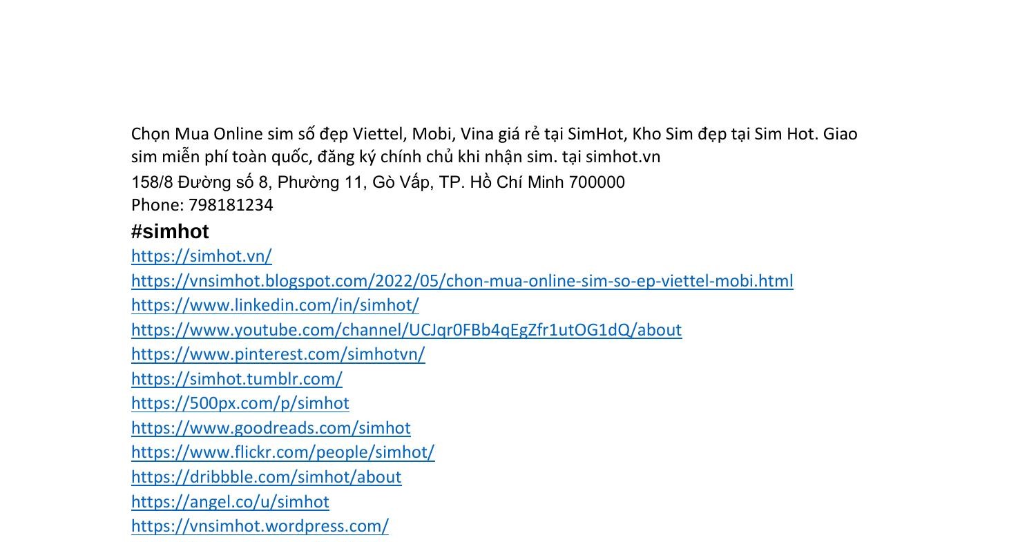 Sim Số Đẹp simhot.docx | DocDroid