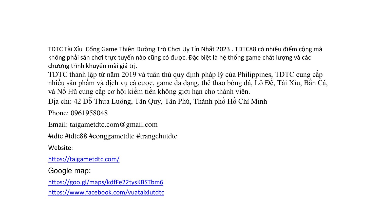 Thiên Đường Trò Chơi.docx | DocDroid