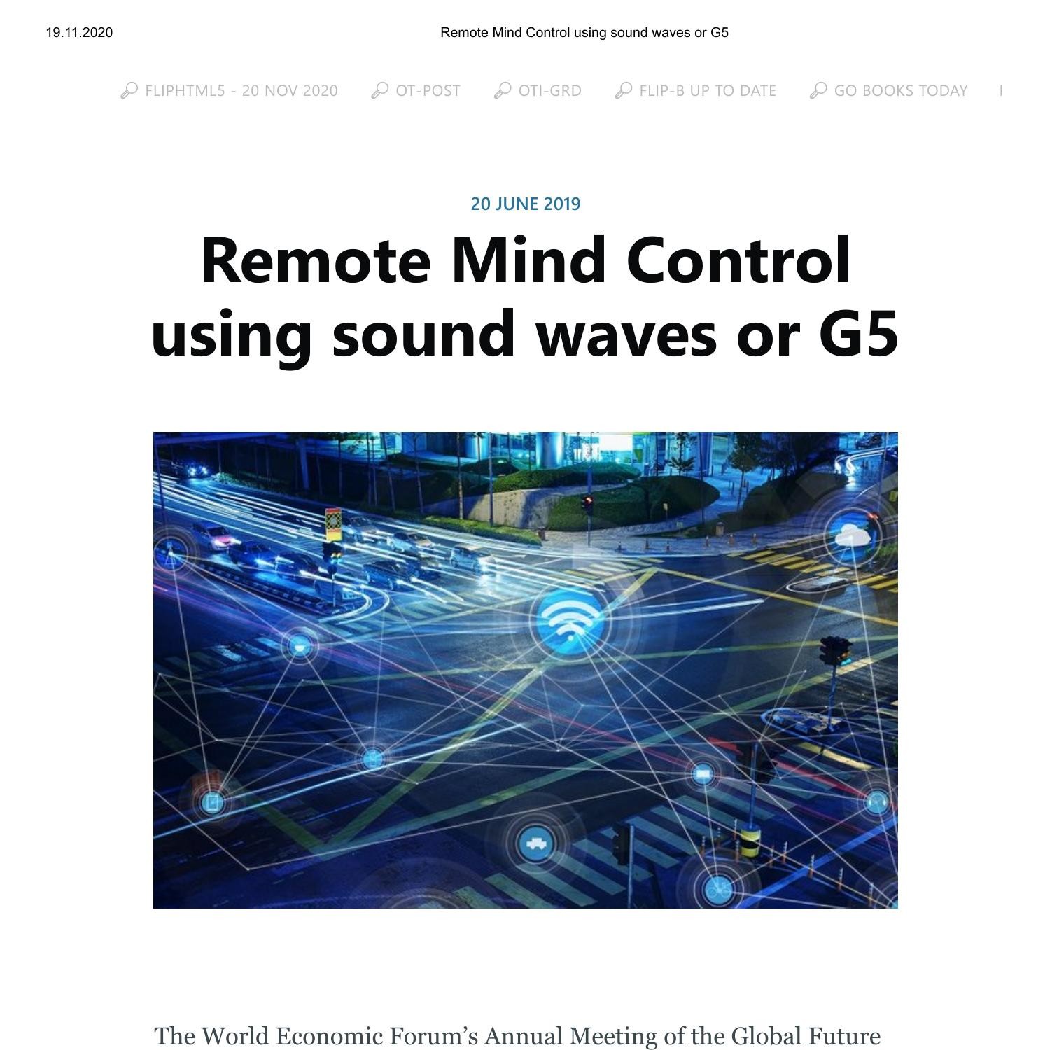 Remote Mind Control using sound waves or 5G.pdf | DocDroid