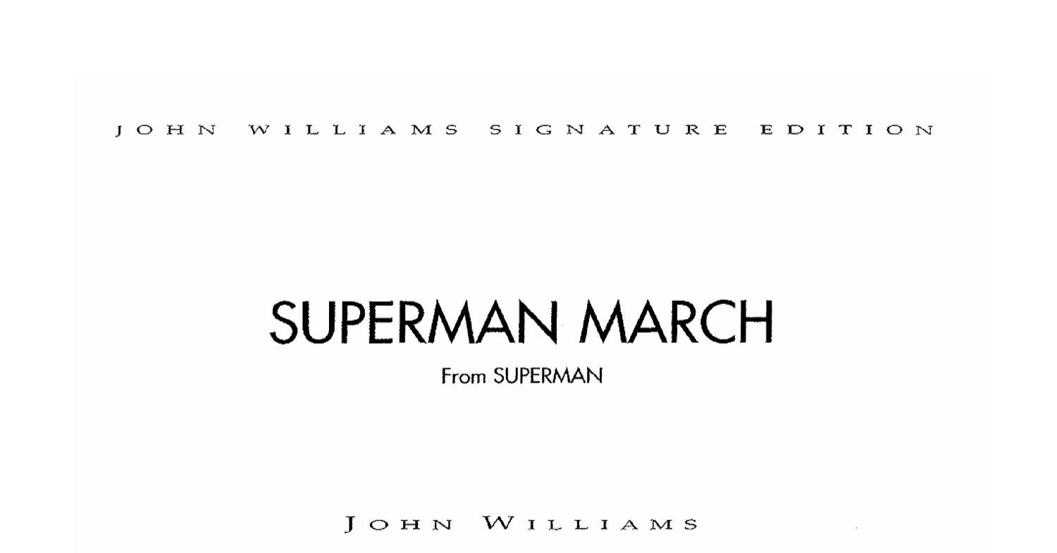 John Williams - Superman - Theme (full score).pdf | DocDroid