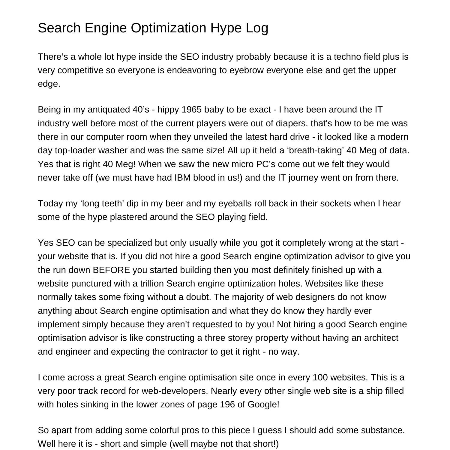 Search Engine Optimization Hype Logfgftw.pdf.pdf | DocDroid