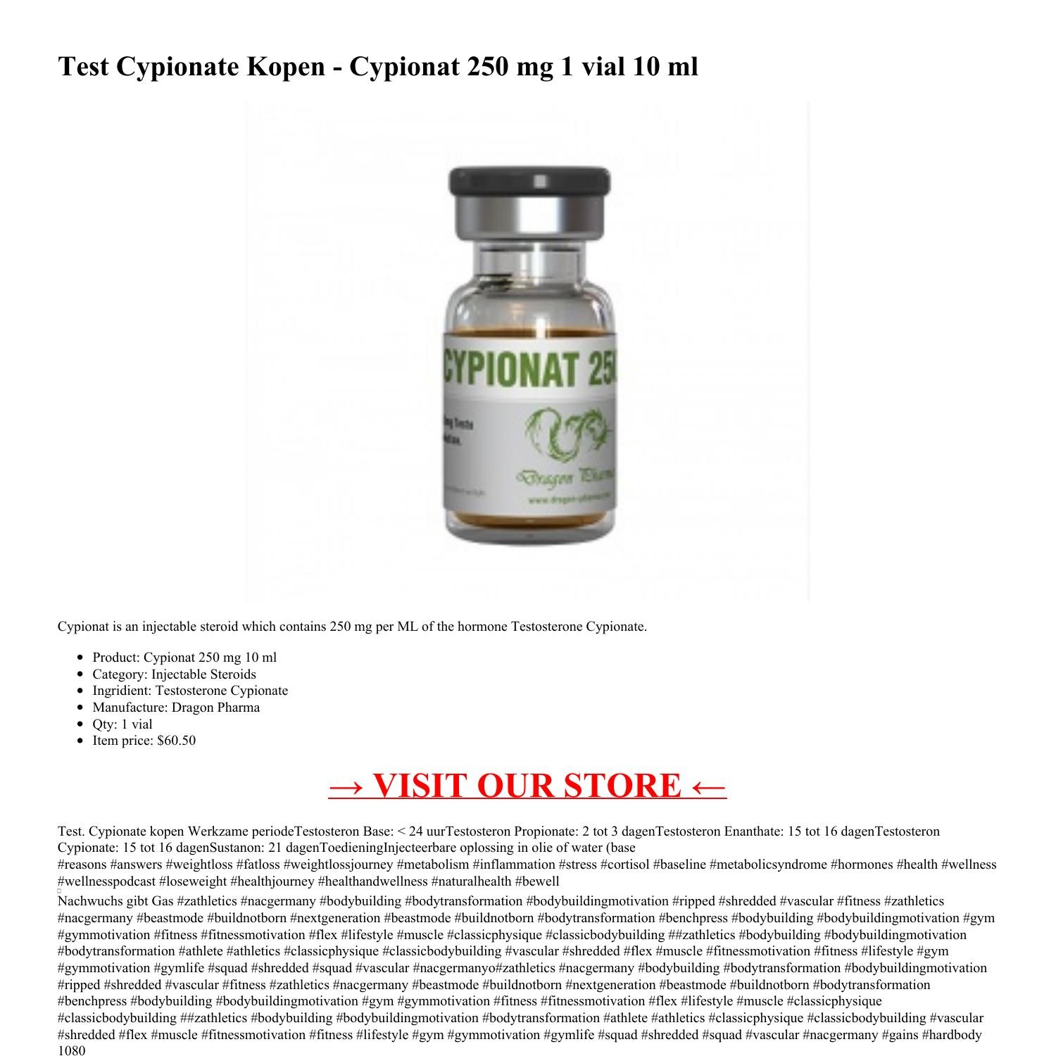 Test Cypionate Kopen Cypionat 250 mg 1 vial 10 ml.pdf | DocDroid