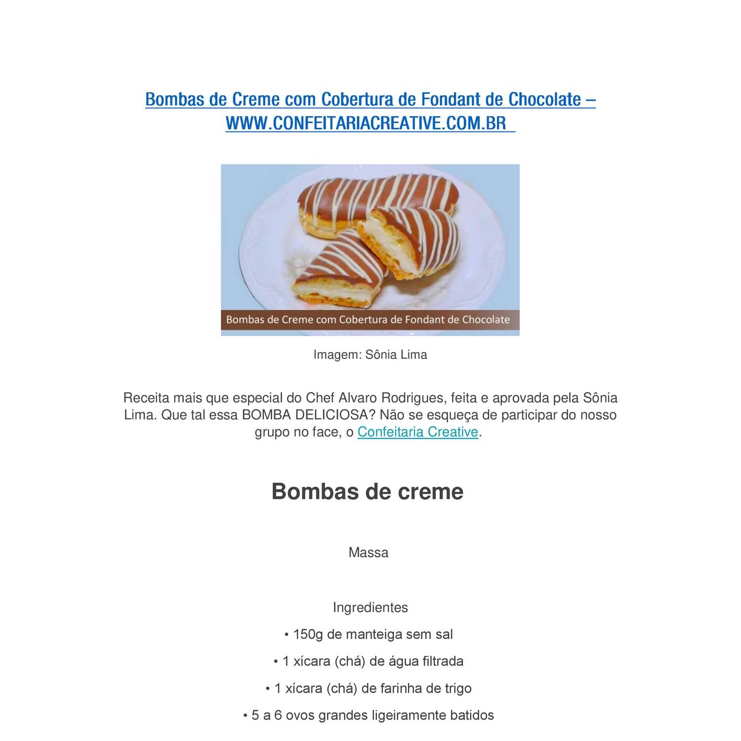 APOSTILA BOMBAS DE CREME .pdf | DocDroid