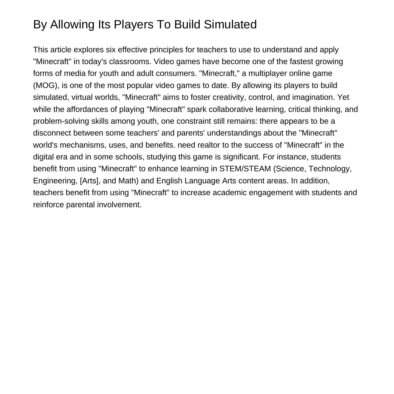 By Allowing Its Players To Build Simulatedbmsjz.pdf.pdf | DocDroid