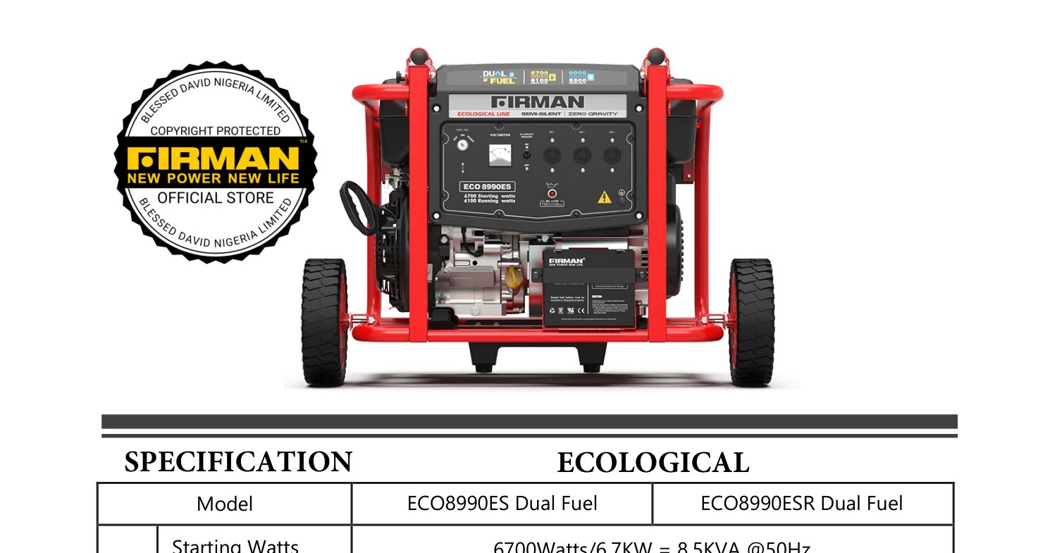 Firman ECO8990ES Dual Fuel.pdf | DocDroid