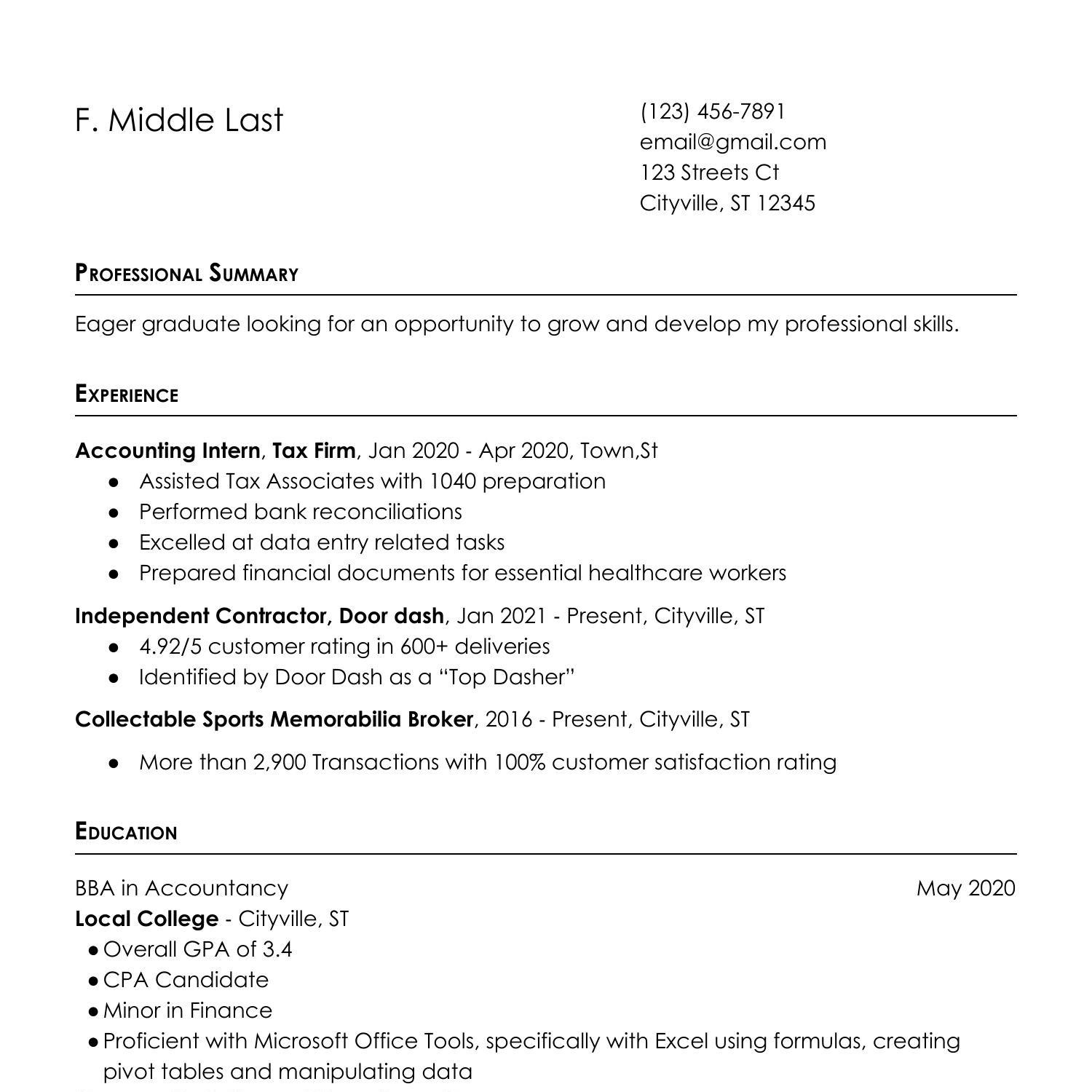 Generic Resume.pdf | DocDroid