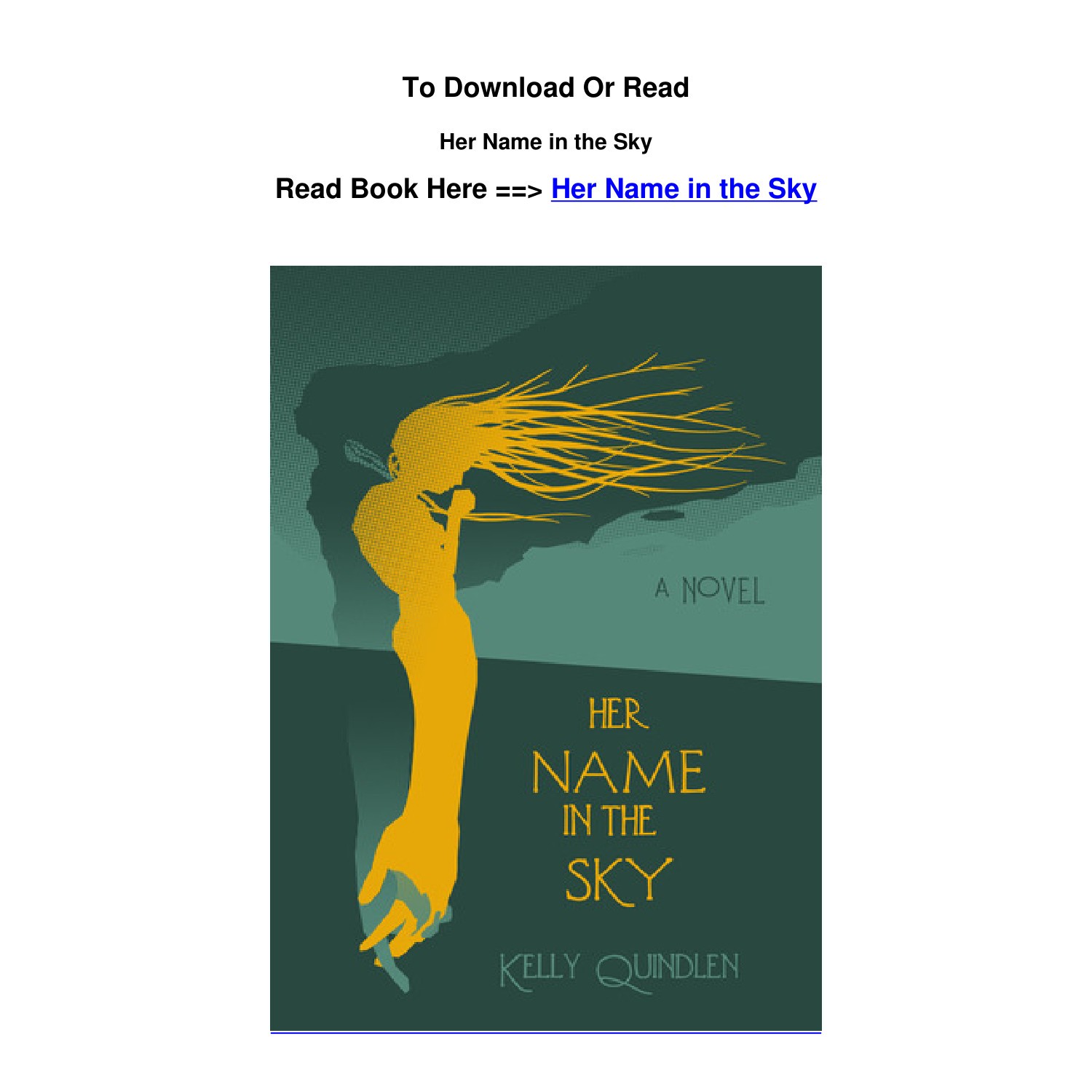 Pdf download Her Name in the Sky by Kelly Quindlen.pdf | DocDroid