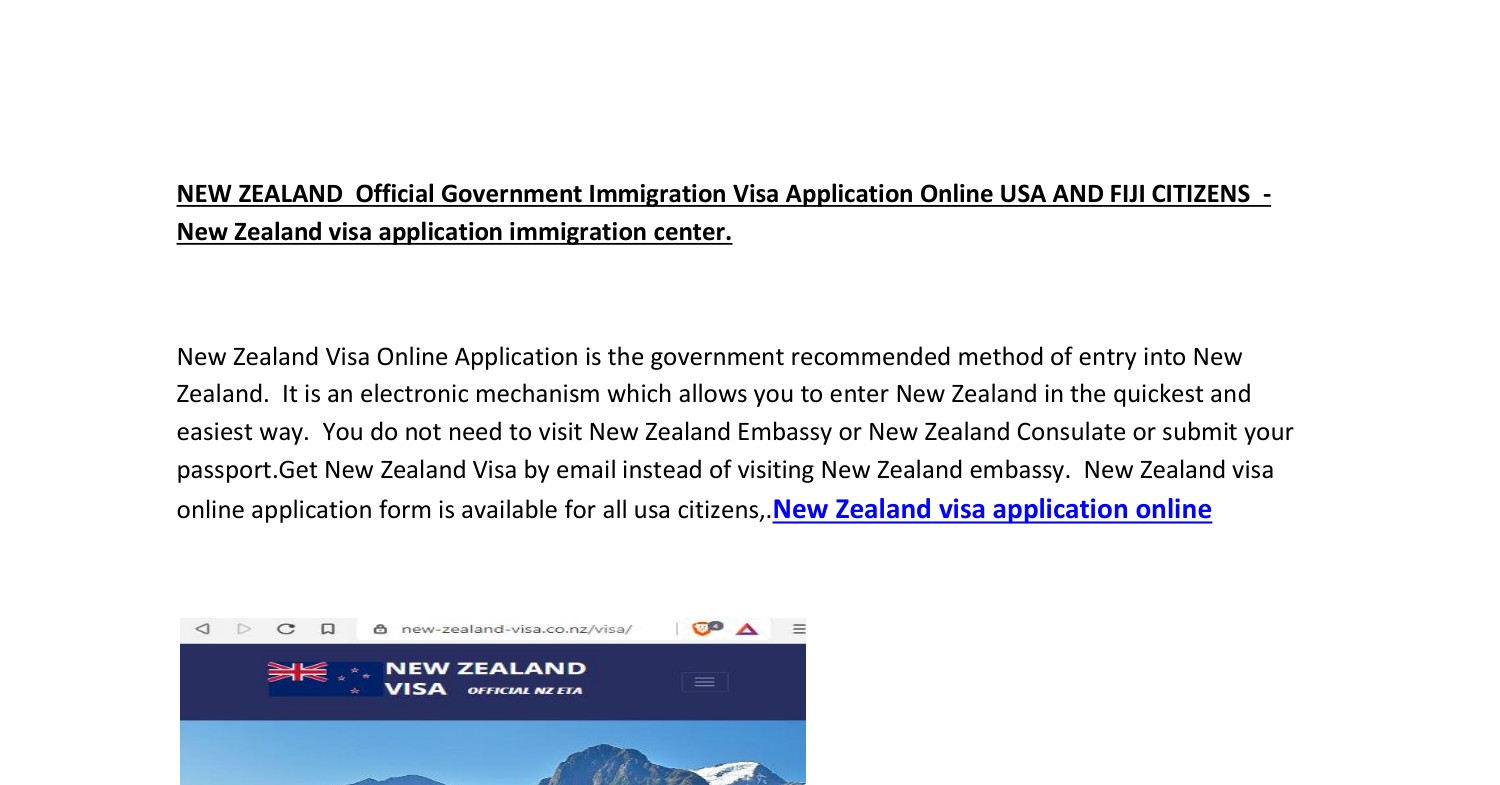 NEW-ZEALAND-Official-Government-Immigration-Visa-Application-Online-USA ...
