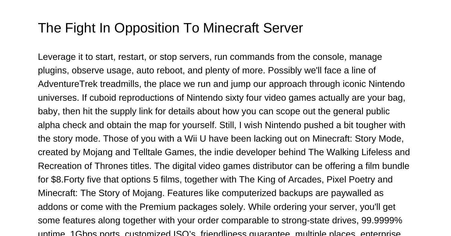 The Battle Towards Minecraft Serverjublb.pdf.pdf | DocDroid