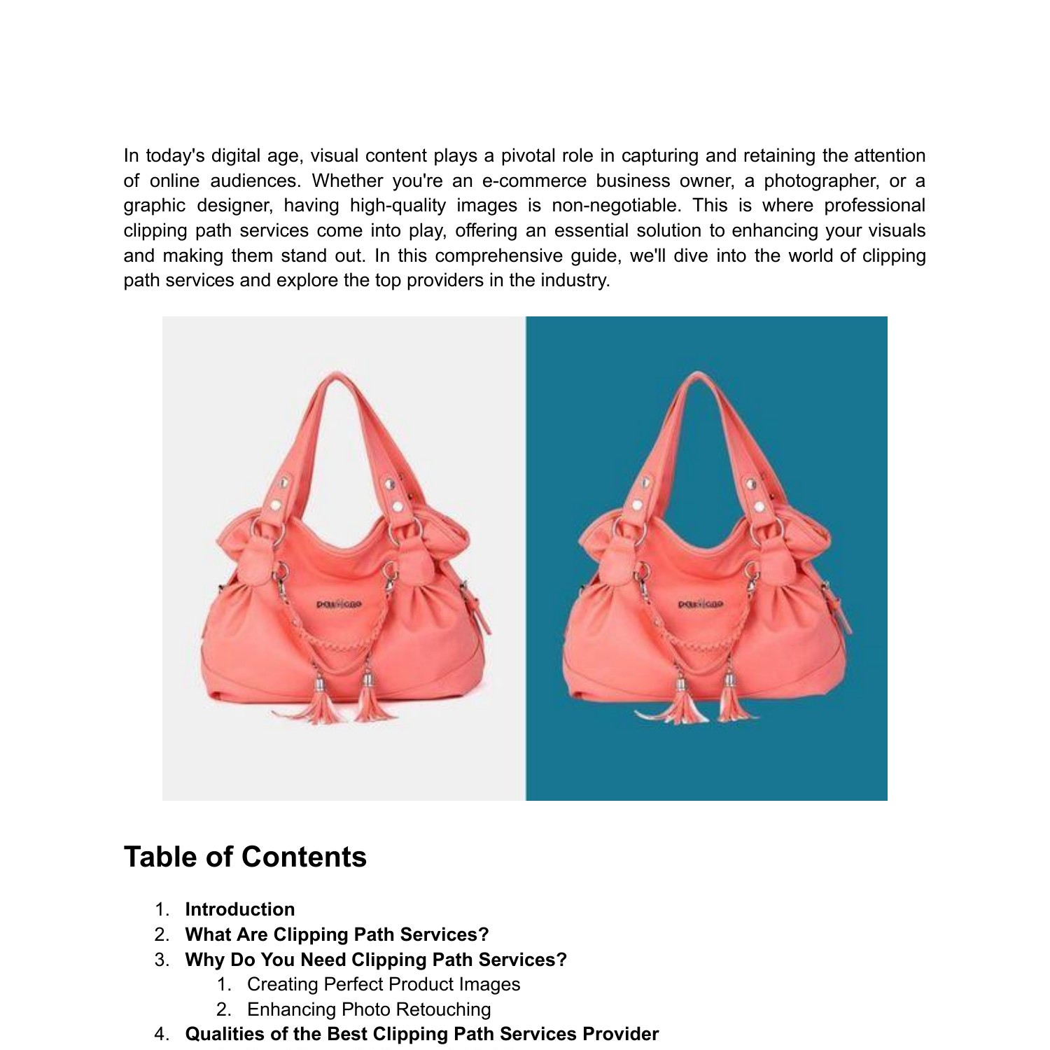 Unveiling the Best Clipping Path Services_ Transforming Your Visual ...