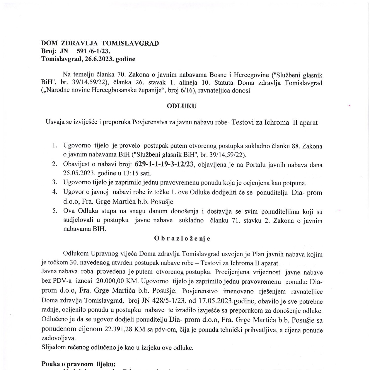 ODLUKA O IZBORU ICHROMAA.pdf | DocDroid