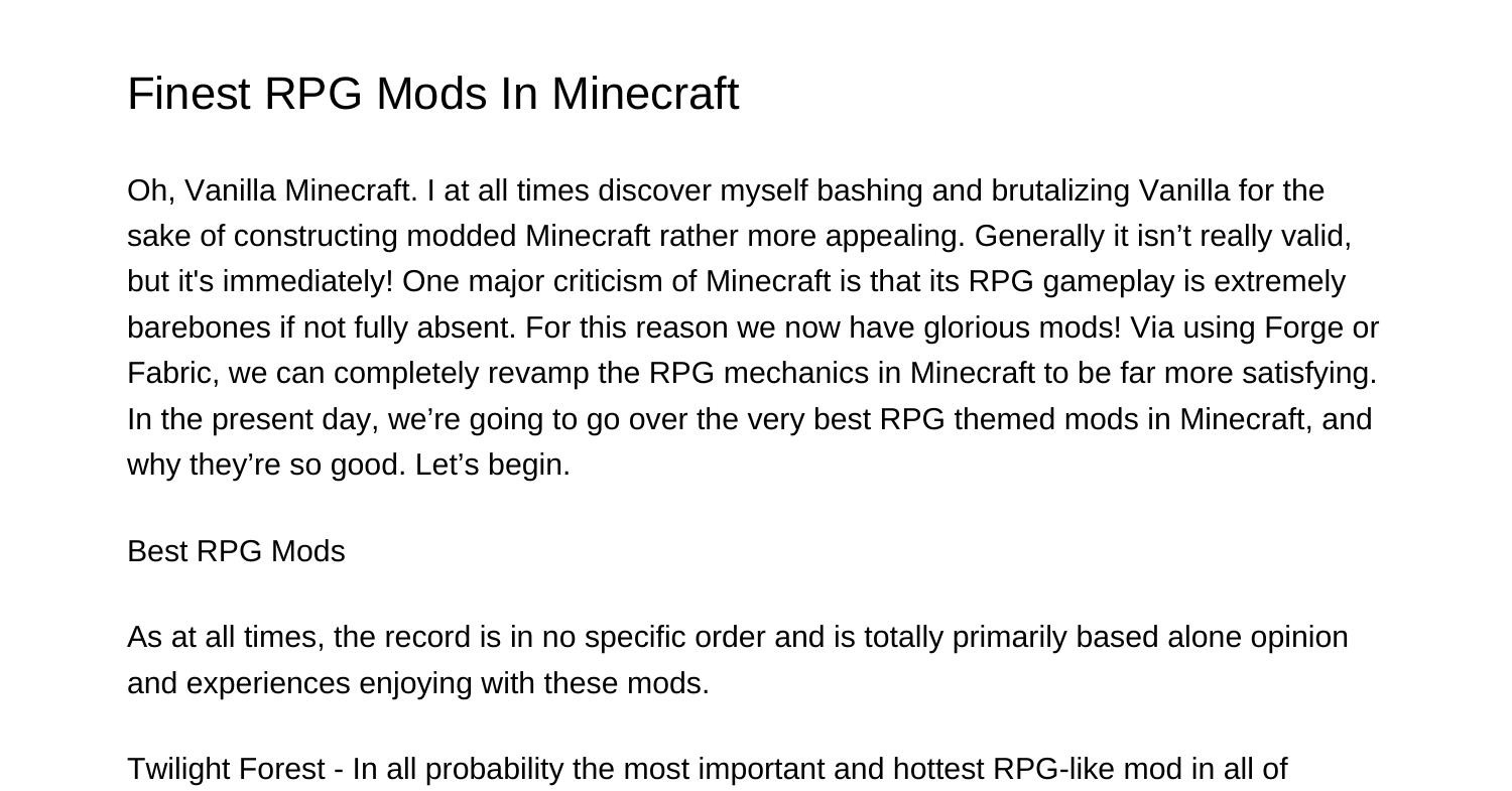 Best RPG Mods In Minecraftgynbf.pdf.pdf | DocDroid