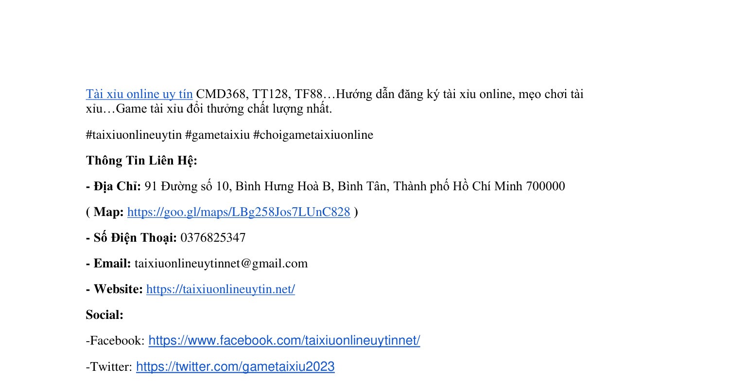 Tài xỉu online uy tín.docx | DocDroid