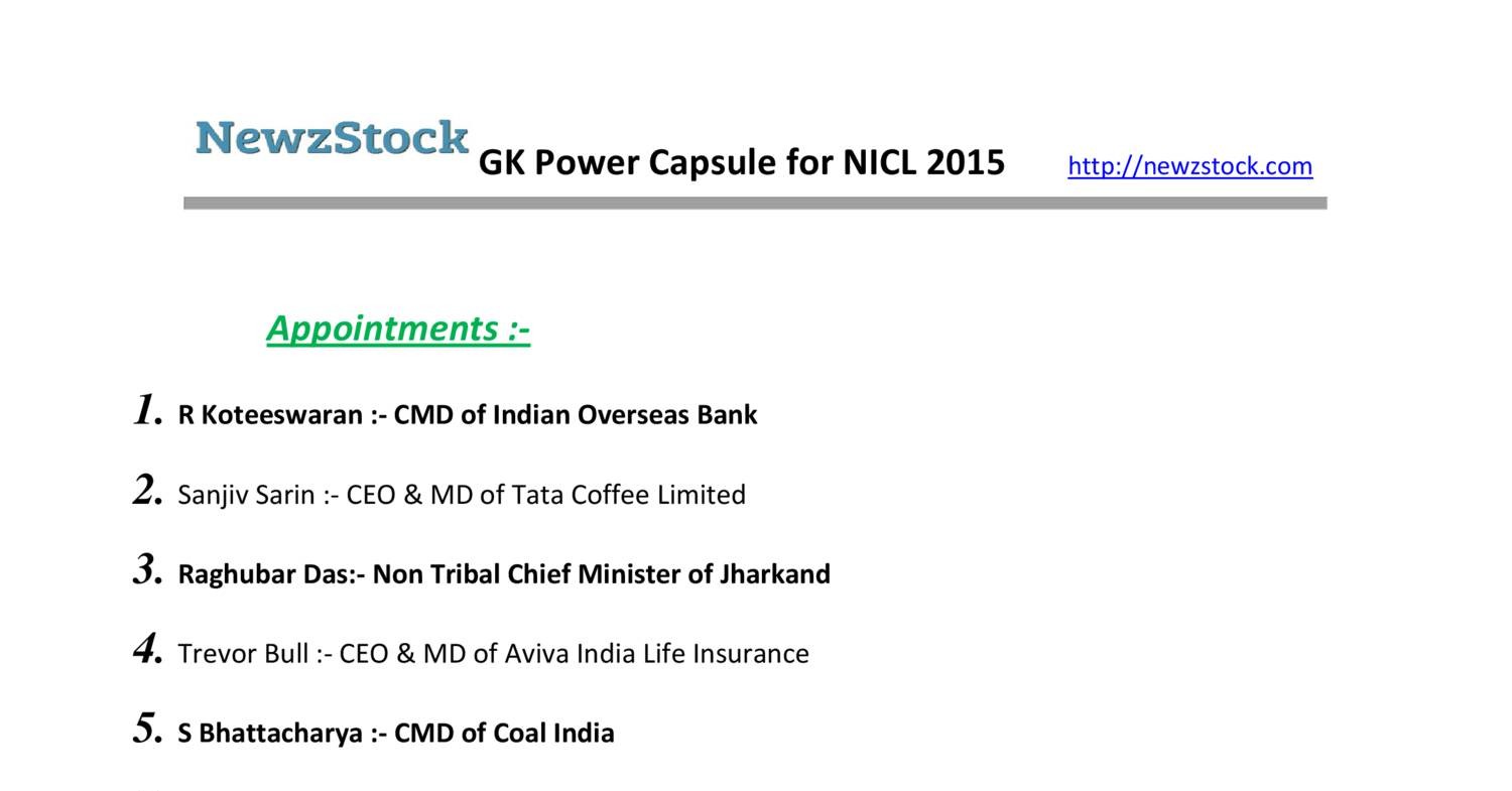www.newzstock.com NICL-2015-Gk-Power-Capsule.pdf | DocDroid