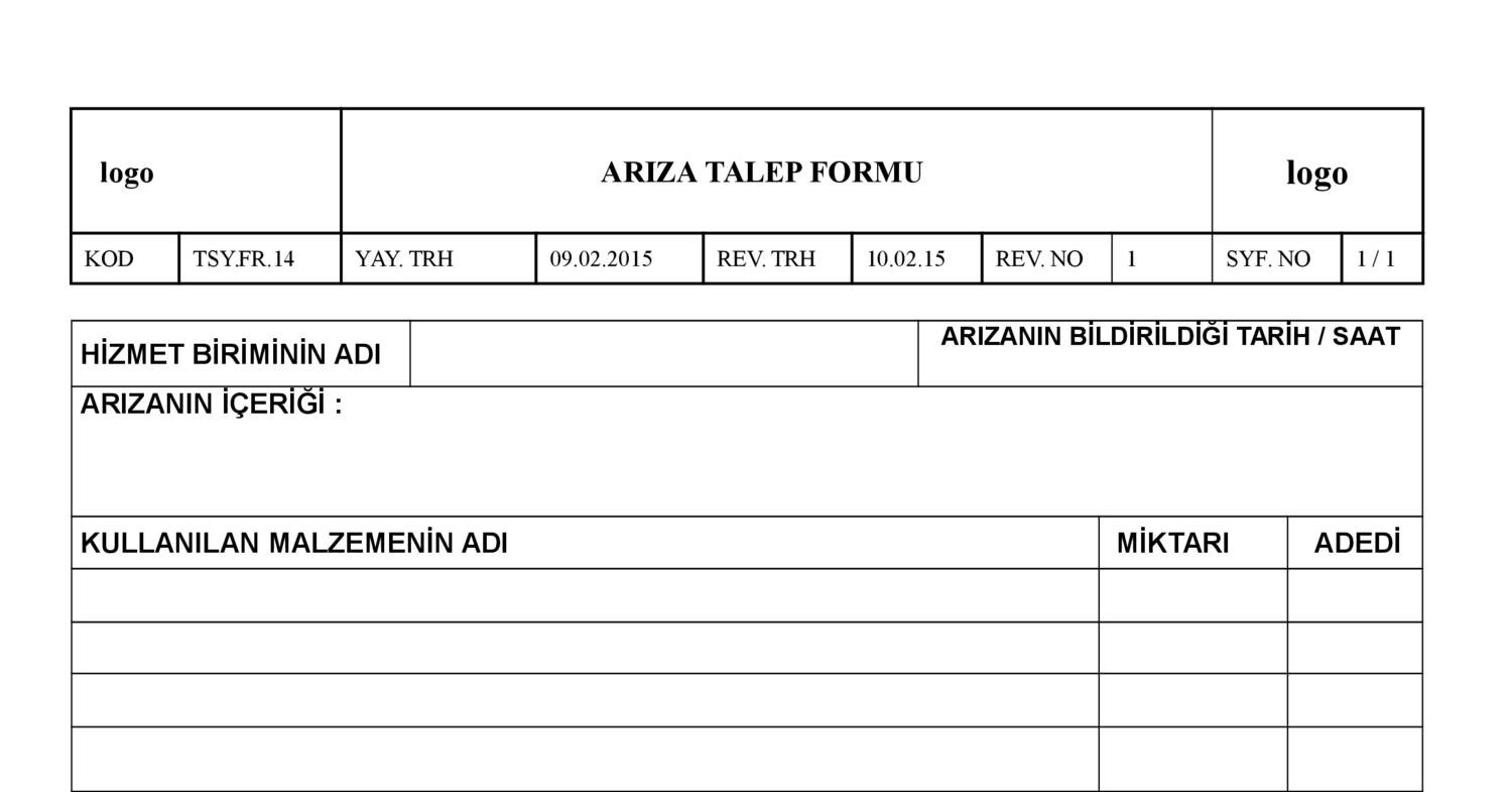ARIZA TALEP FORMU.doc | DocDroid