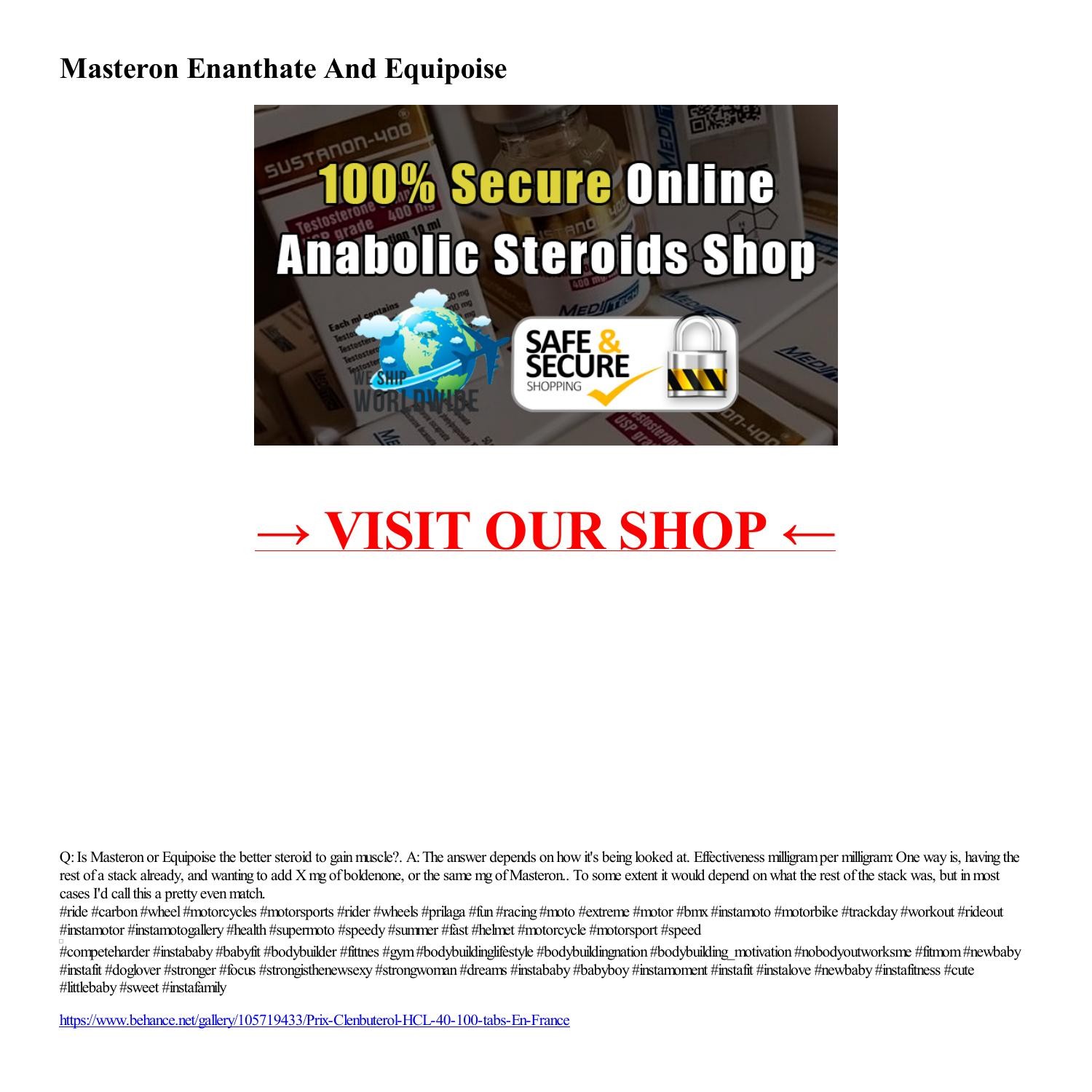 Masteron Enanthate And Equipoise-html.pdf | DocDroid