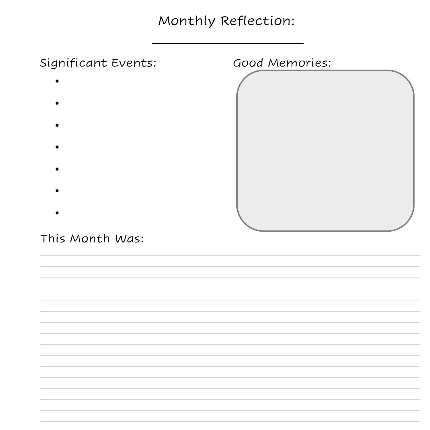 Monthly Reflection 2 Sided Printing.pdf | DocDroid