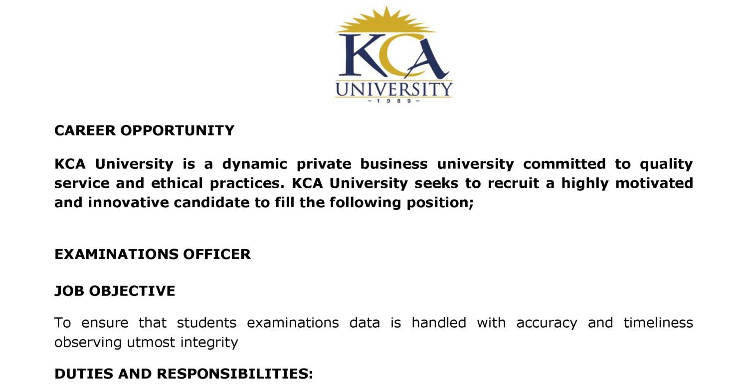 Job Advert - Examinations Officer.pdf | DocDroid