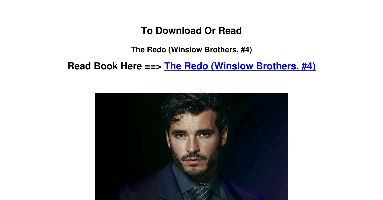 PDF DOWNLOAD The Redo Winslow Brothers 4 By Max Monroe.pdf | DocDroid